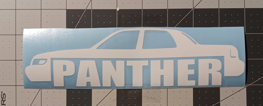 Panther Silhouette Decal. Panther Platform Silhouette Decal. Ford Crown ...