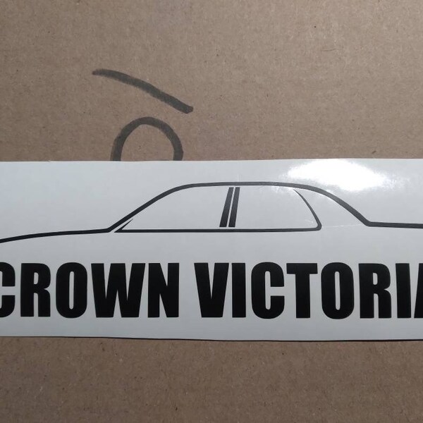 Crown Victoria Window Decal - Etsy