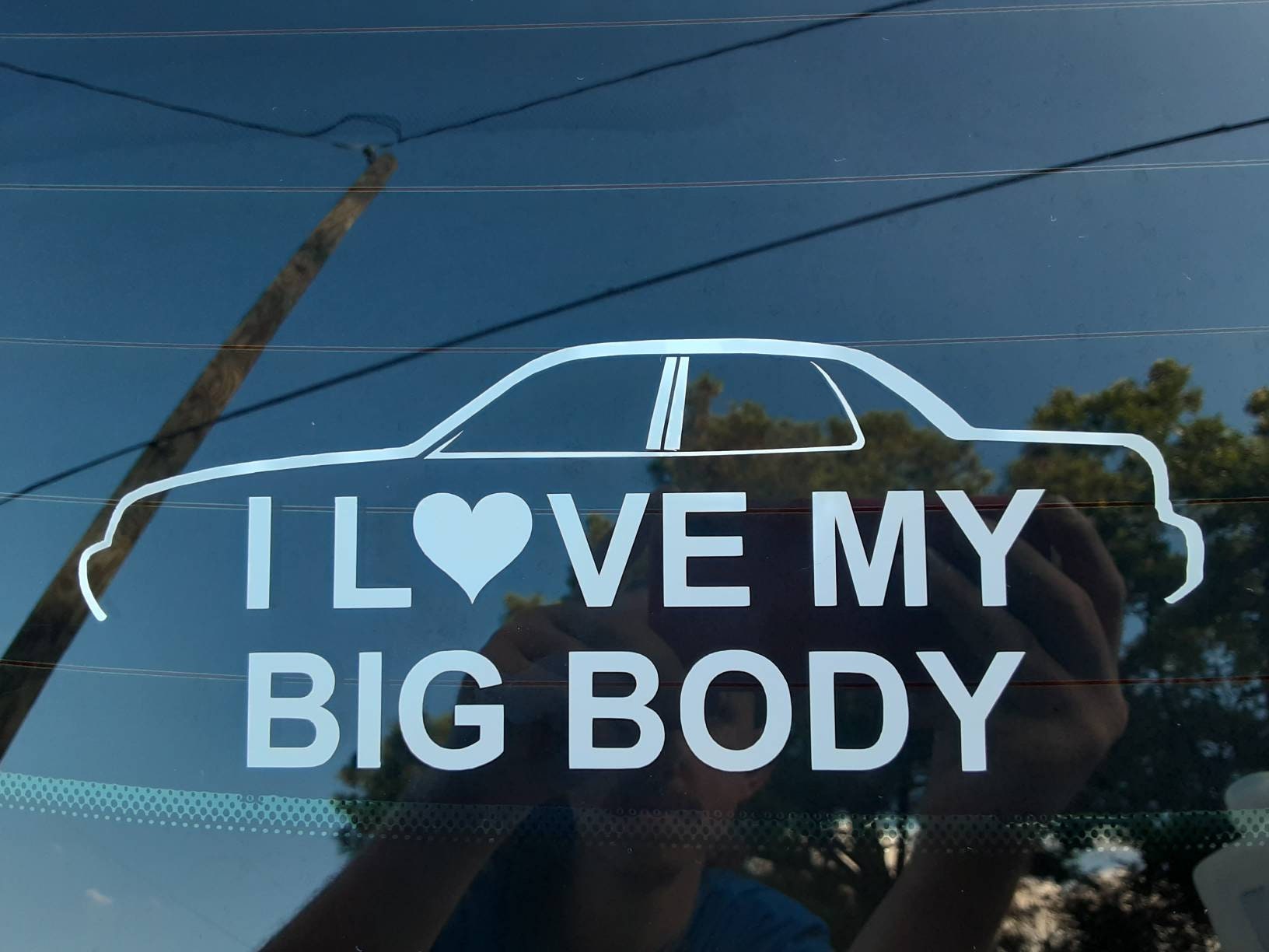 I Love My Big Body, Decal. I Love My Big Body Decal With the Outlining ...