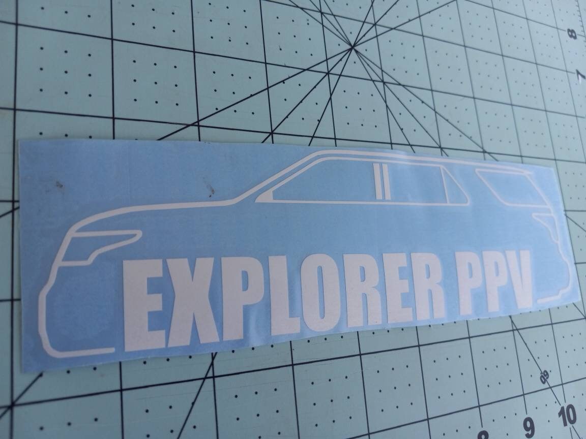 Ford Explorer Silhouette Decal. 2011-2019 Ford Explorer. 5th Gen Ford ...