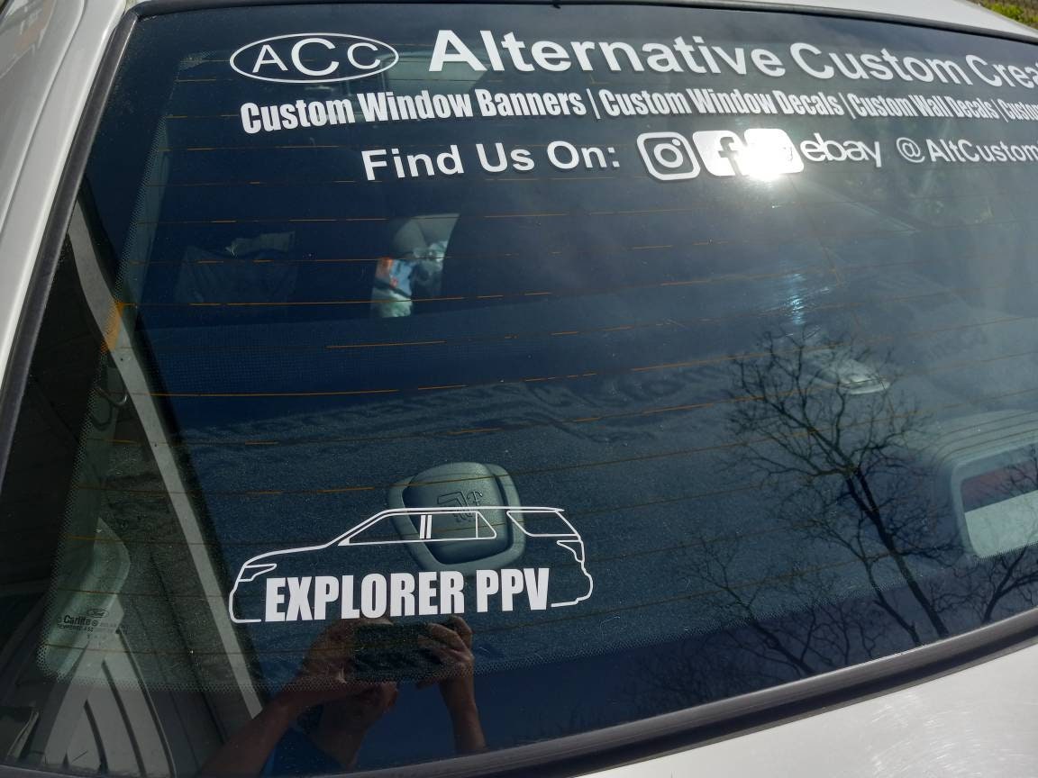 Ford Explorer Silhouette Decal. 2011-2019 Ford Explorer. 5th Gen Ford ...