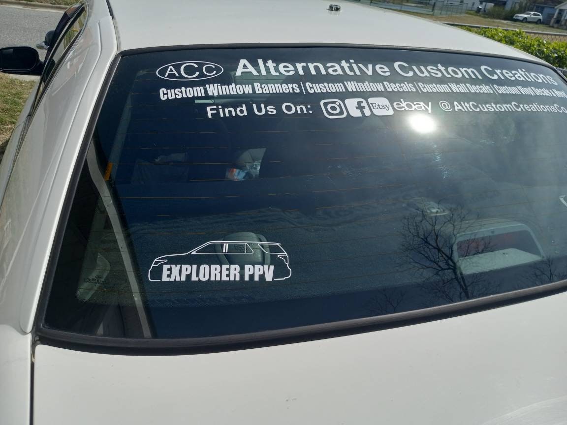 Ford Explorer Silhouette Decal. 2011-2019 Ford Explorer. 5th Gen Ford ...