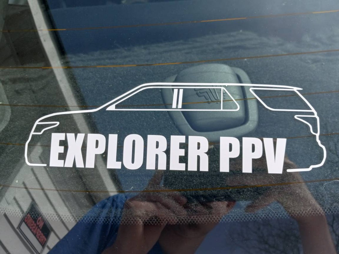 Ford Explorer Silhouette Decal. 2011-2019 Ford Explorer. 5th Gen Ford ...