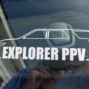 Ford Explorer Silhouette Decal. 2011-2019 Ford Explorer. 5th Gen Ford ...