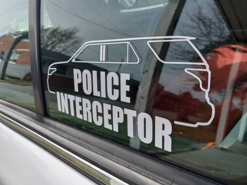 Ford Explorer Police Interceptor Silhouette Decal. 2011-2019 Ford ...