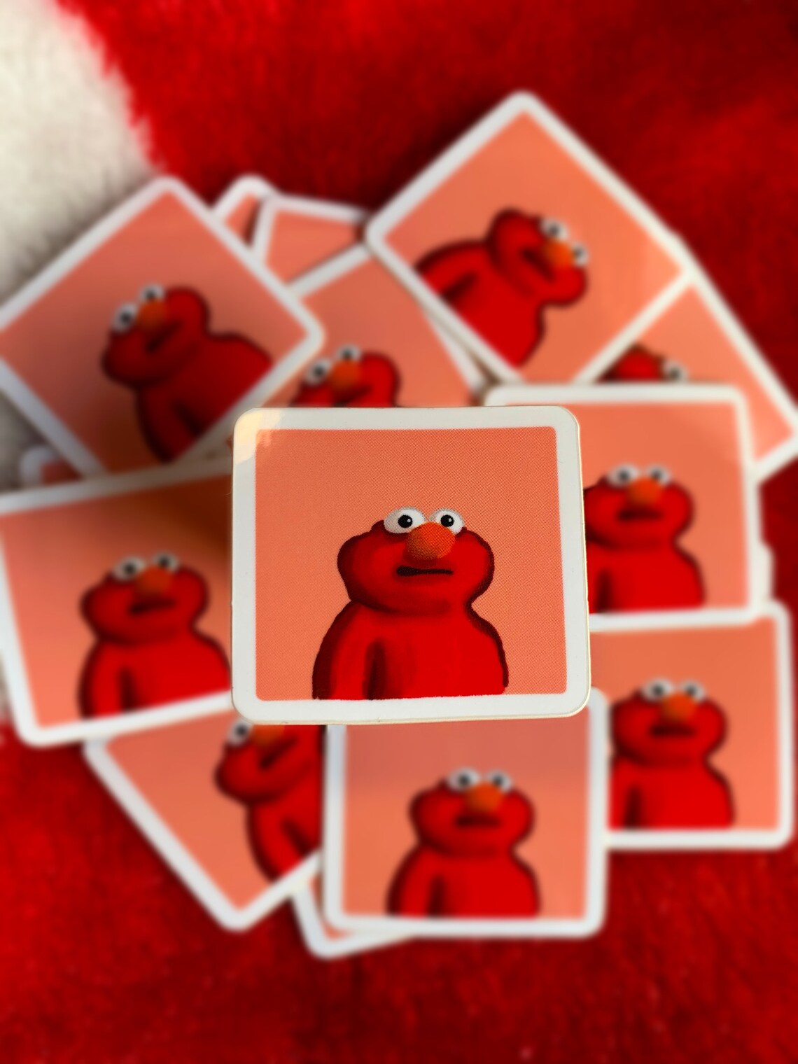 Elmo Meme Vinyl Sticker | Etsy