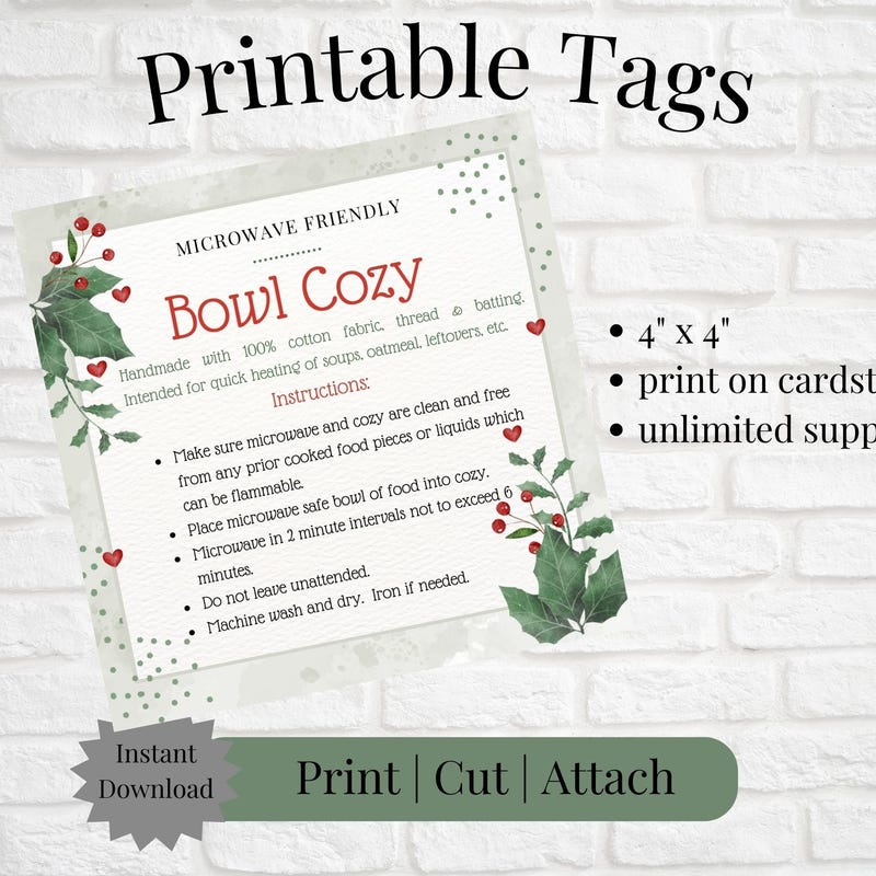 Bowl Cozy Template - Etsy