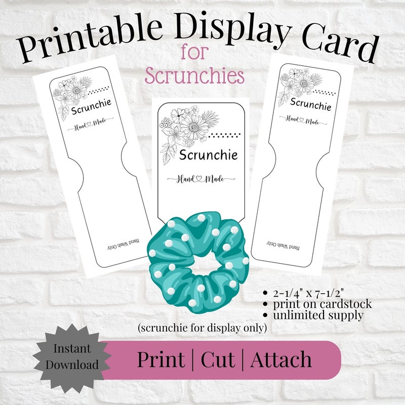 Scrunchie Labels - Etsy Canada
