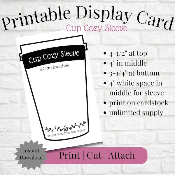 Coffee Cup Card - Etsy