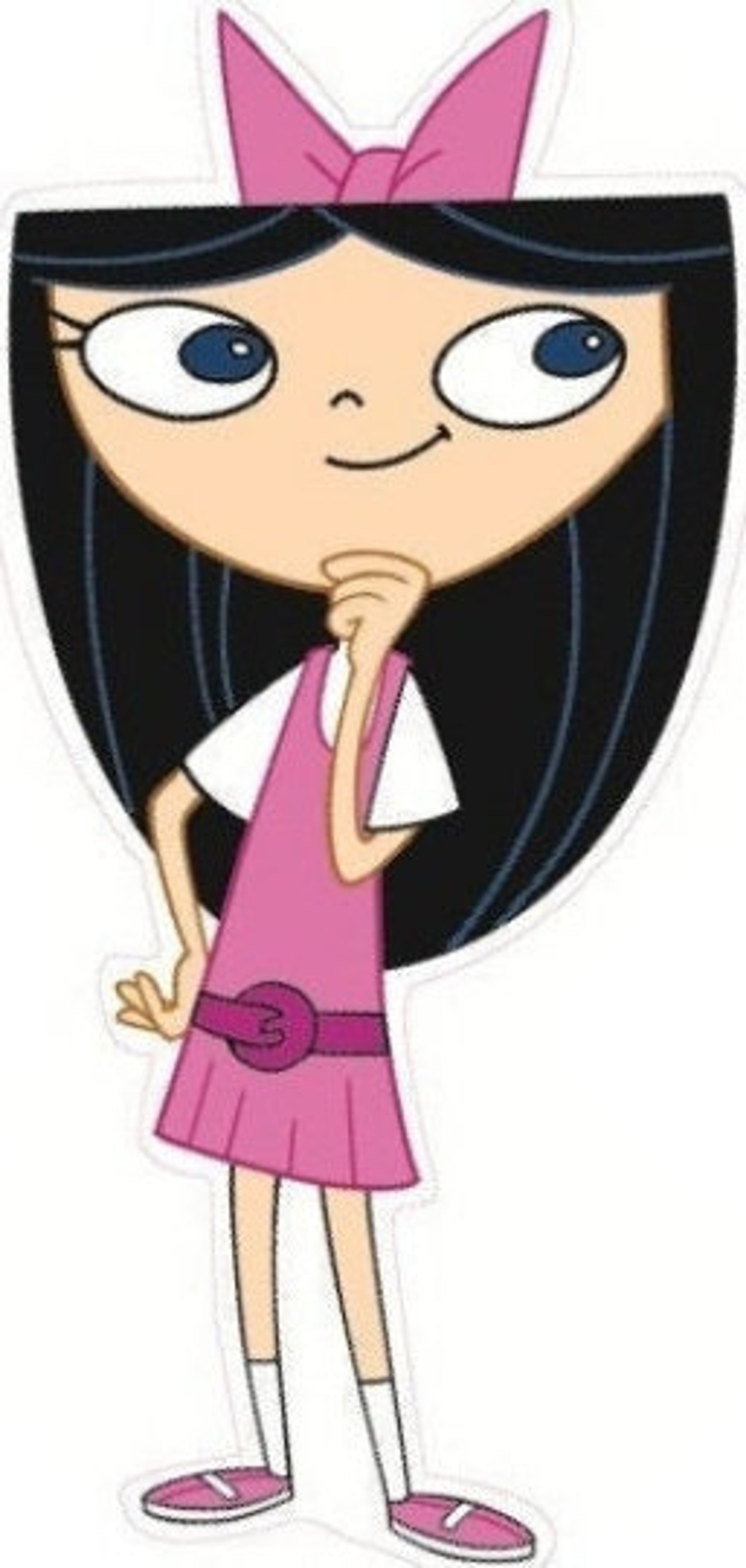 7 Inch Isabella Decal Phineas and Ferb Girl Girlfriend Disney | Etsy