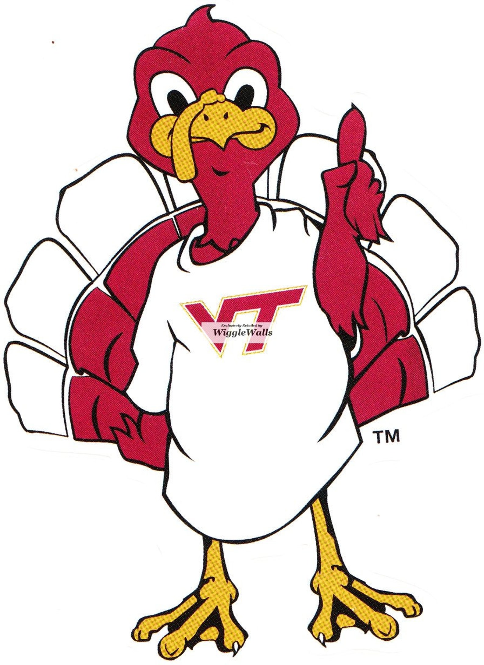 3 Inch Hokie Bird Logo Virginia Tech Hokies Polytechnic | Etsy