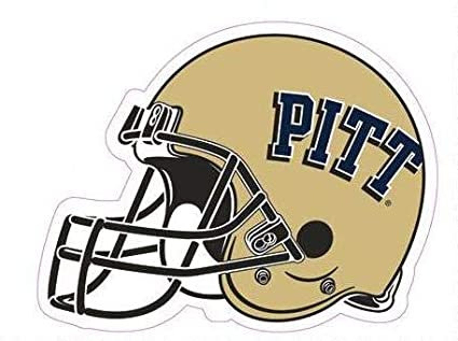 5 Inch Pitt Football Helmet Logo Decal University of Pittsburg | Etsy