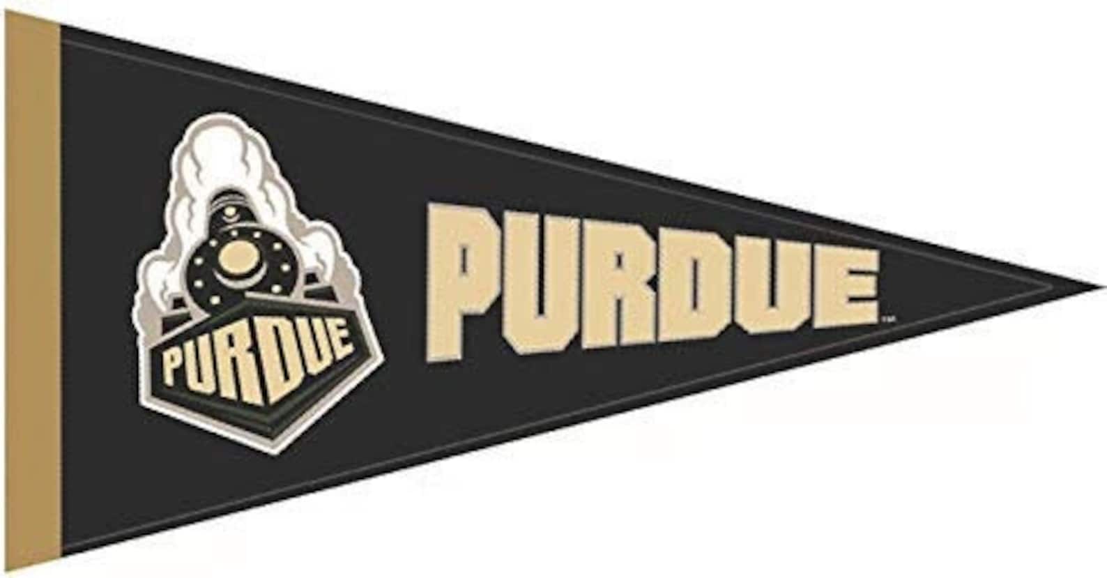 9 Inch Purdue University Boilermakers Pennant Flag PU Logo | Etsy