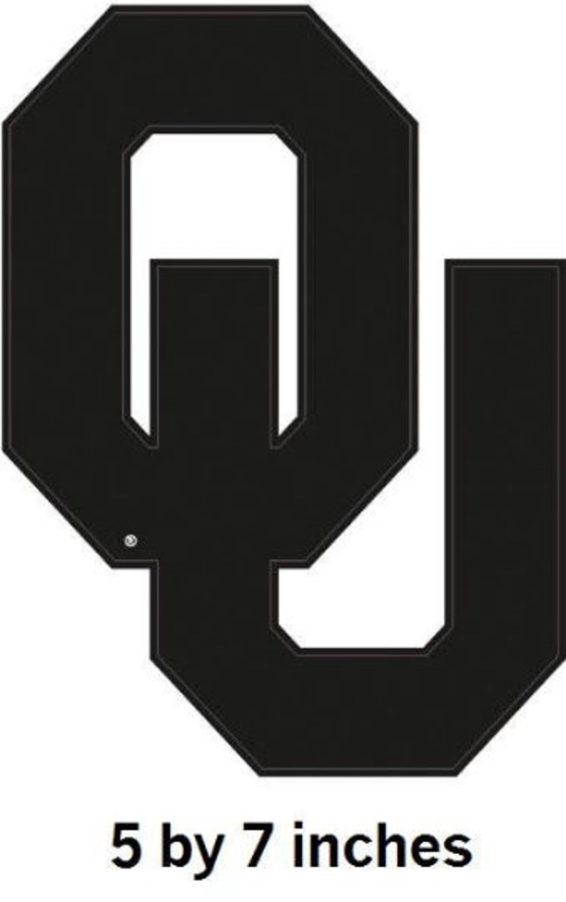 2 Sizes Black OU Logo Decal University of Oklahoma Sooners | Etsy