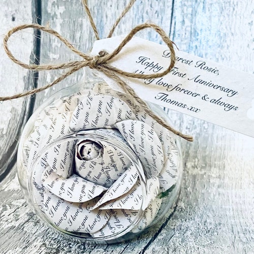 First Anniversary Paper Gift - Etsy