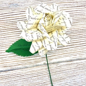 Personalised Paper Rose Bouquet, Paper Wedding and 1st Anniversary Gift ...
