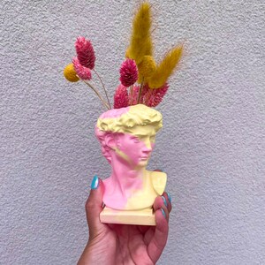 David Statue Vase - Abstract Pot - Dopamine Decor, Maximalist Decor ...