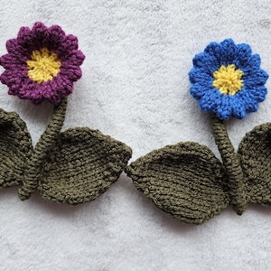 Knitted Flower - PDF Flower Knitting Pattern - Etsy