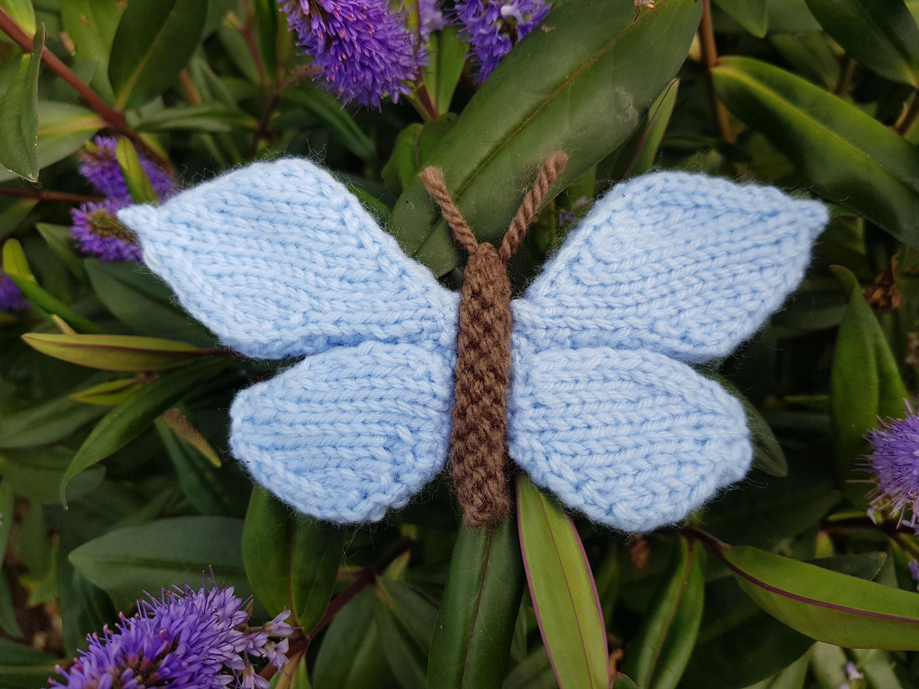 Knitted Butterfly - PDF Butterfly Knitting Pattern - Etsy