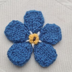Knitted Forget-me-not - PDF Forget-me-not Knitting Pattern - Etsy