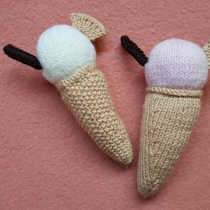 Knitted Ice Cream - PDF Ice Cream Knitting Pattern - Etsy