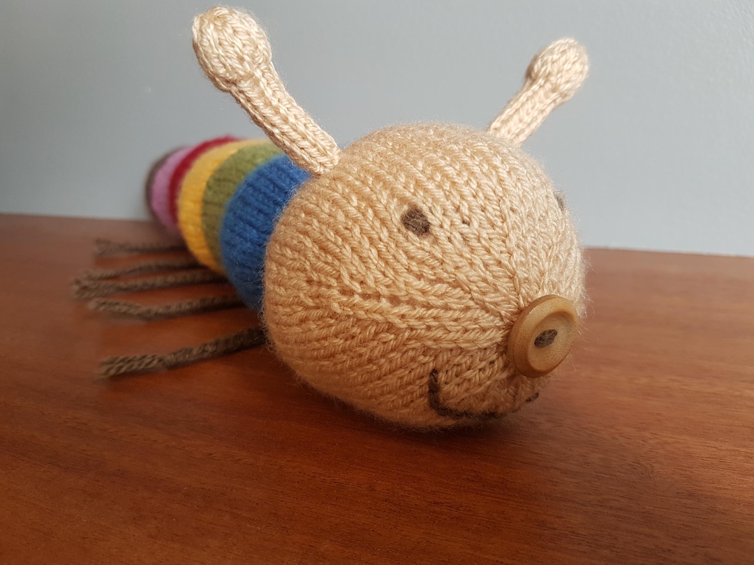 Knitted Caterpillar - PDF Caterpillar Knitting Pattern - Etsy