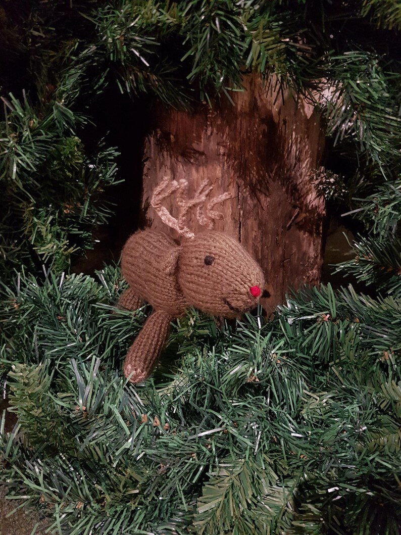 Knitted Reindeer - PDF Standing Reindeer Knitting Pattern - Etsy