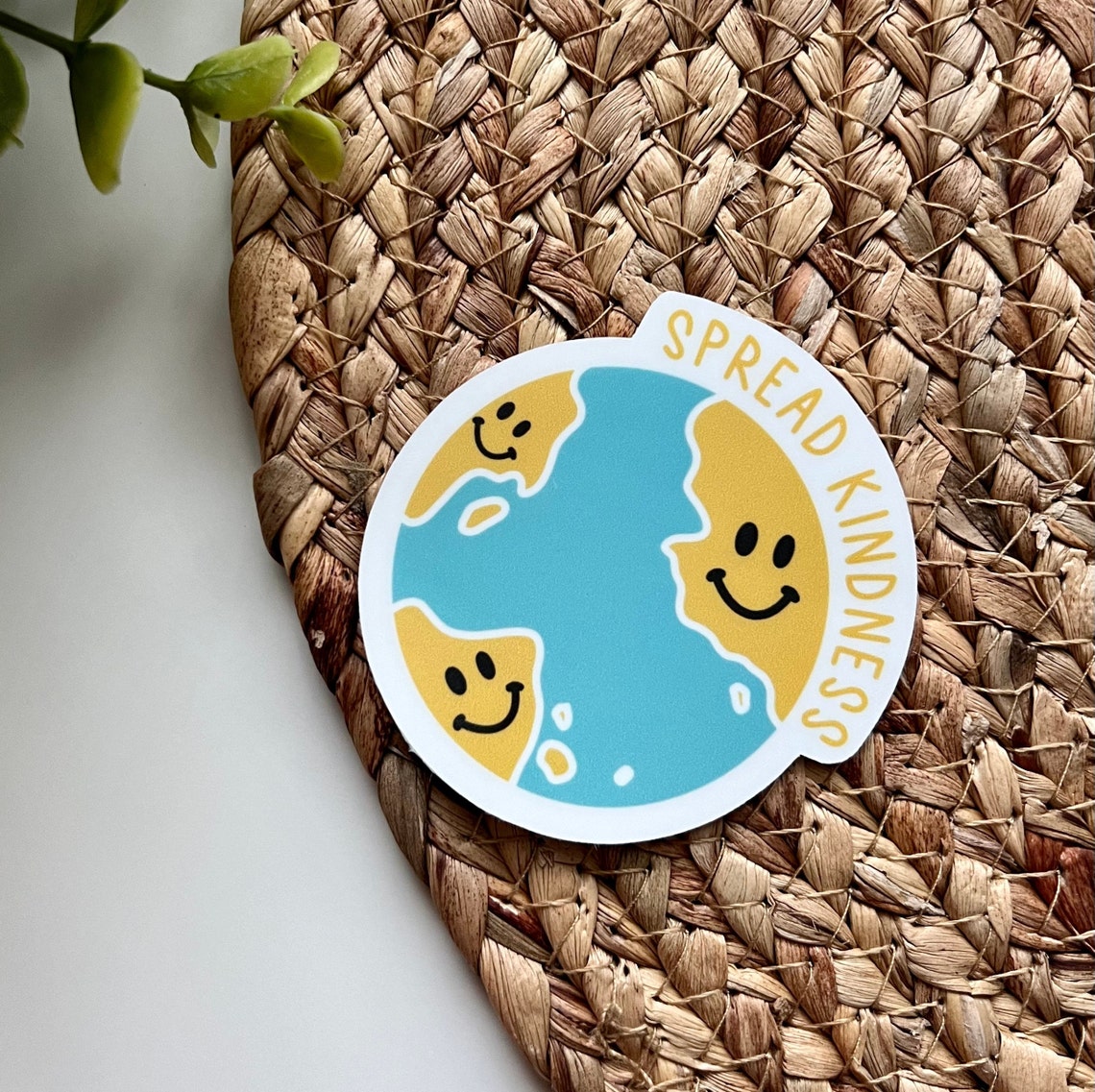 Spread Kindness Vinyl Sticker Self Love Sticker Earth - Etsy