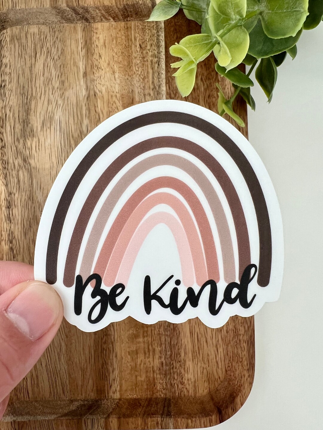 Be Kind Rainbow Sticker, Neutral Sticker, Inclusive Sticker, Positive ...