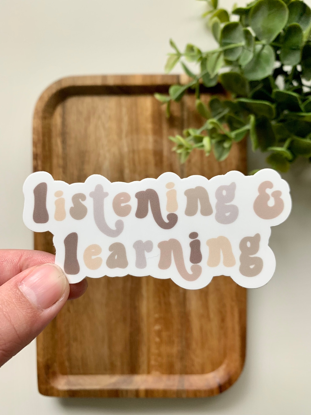 Listening & Learning Vinyl Sticker, Inspirational Sticker for Water ...