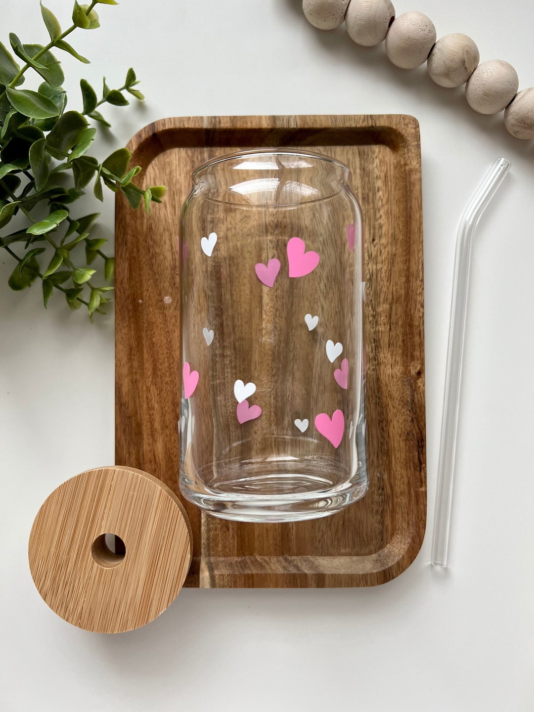 Heart Beer Glass, Iced Coffee Glass, Beer Glass Can, Heart Coffee Glass ...