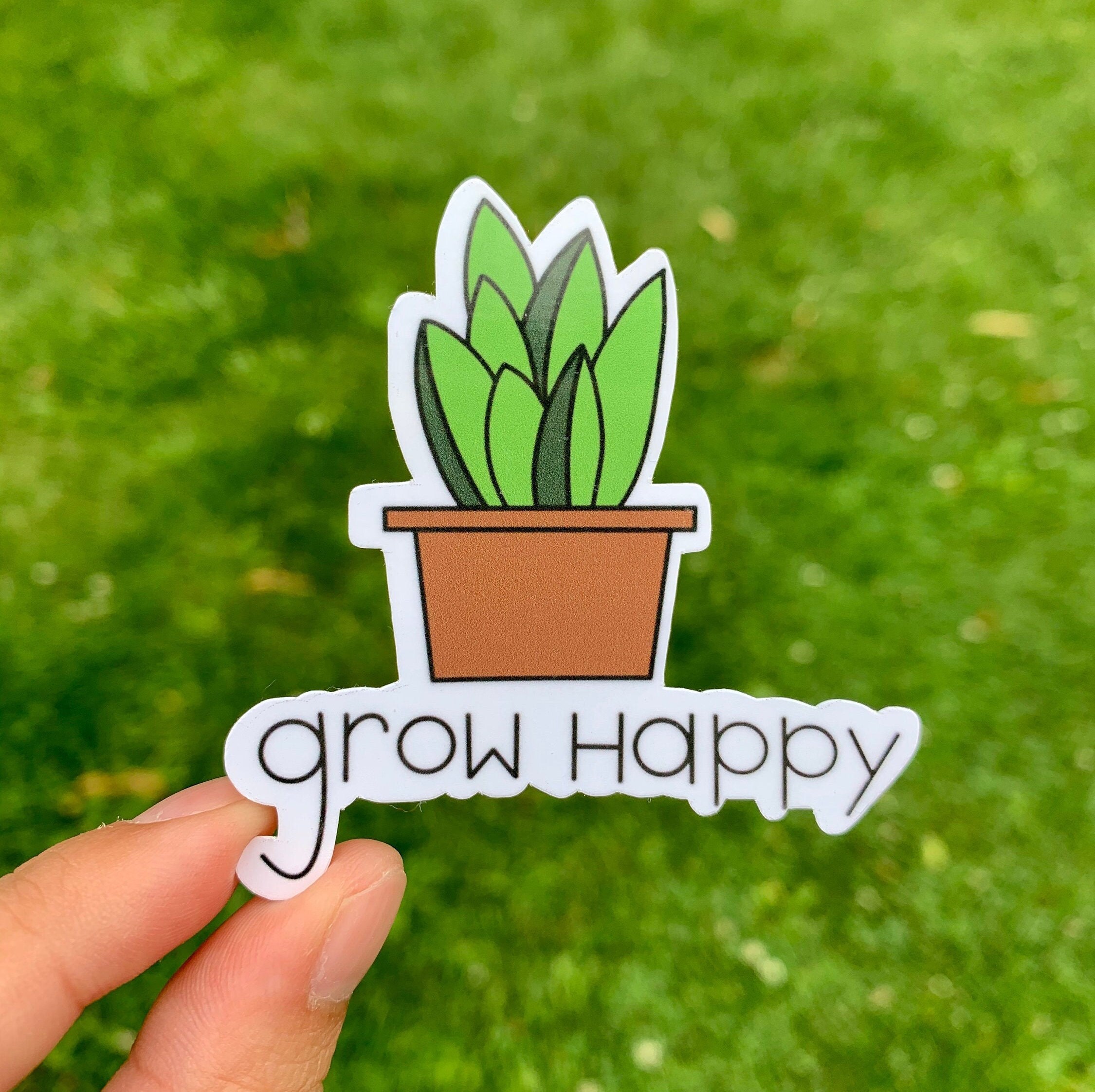 Inspirational Plant Sticker Plant Stickers Plant Mom Plant | Etsy