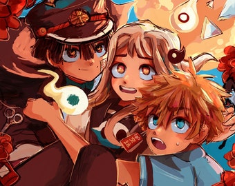 Red String of Fate Hanako-kun & Nene Poster Print 11x14 - Etsy