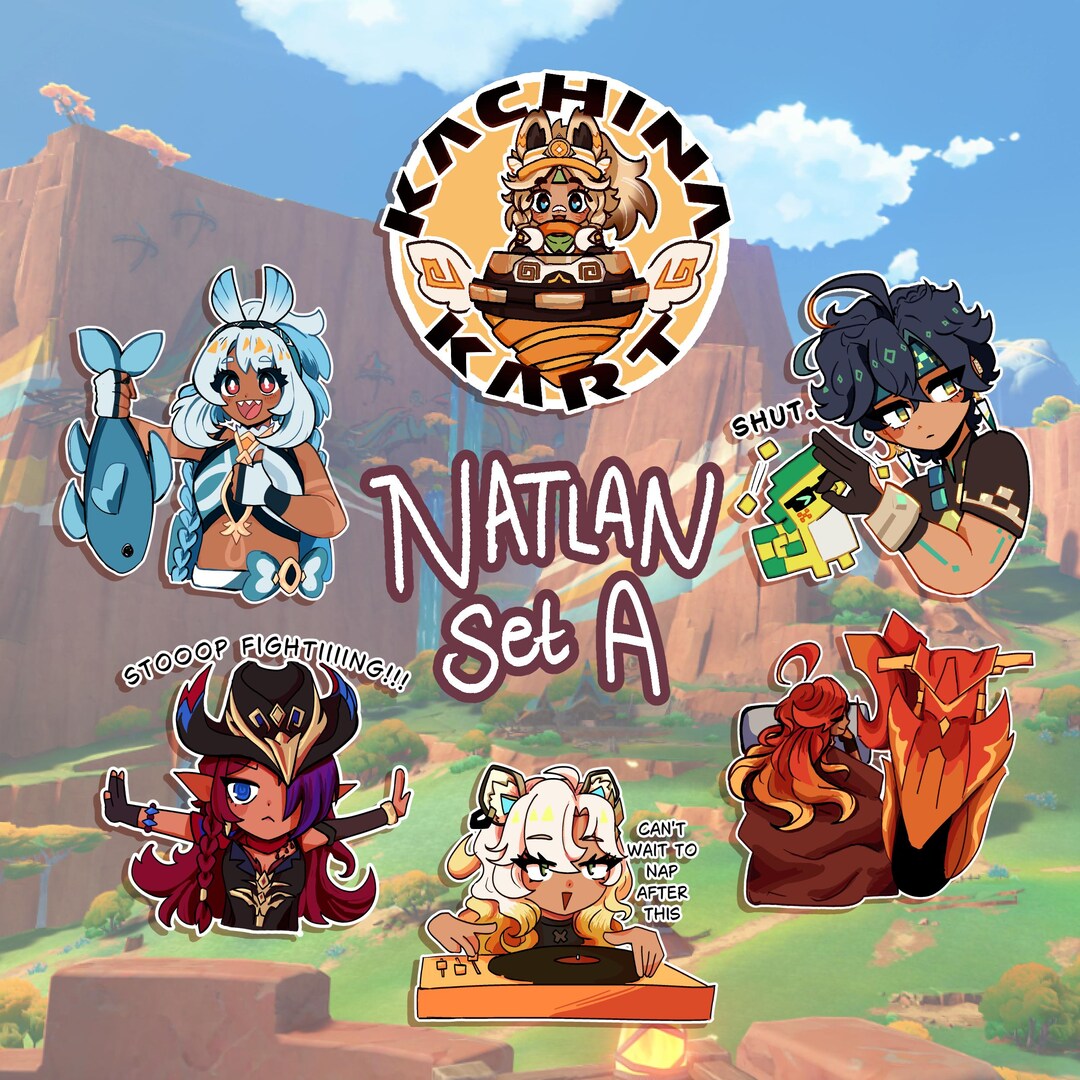 Natlan Meme Stickers (set A) - Etsy