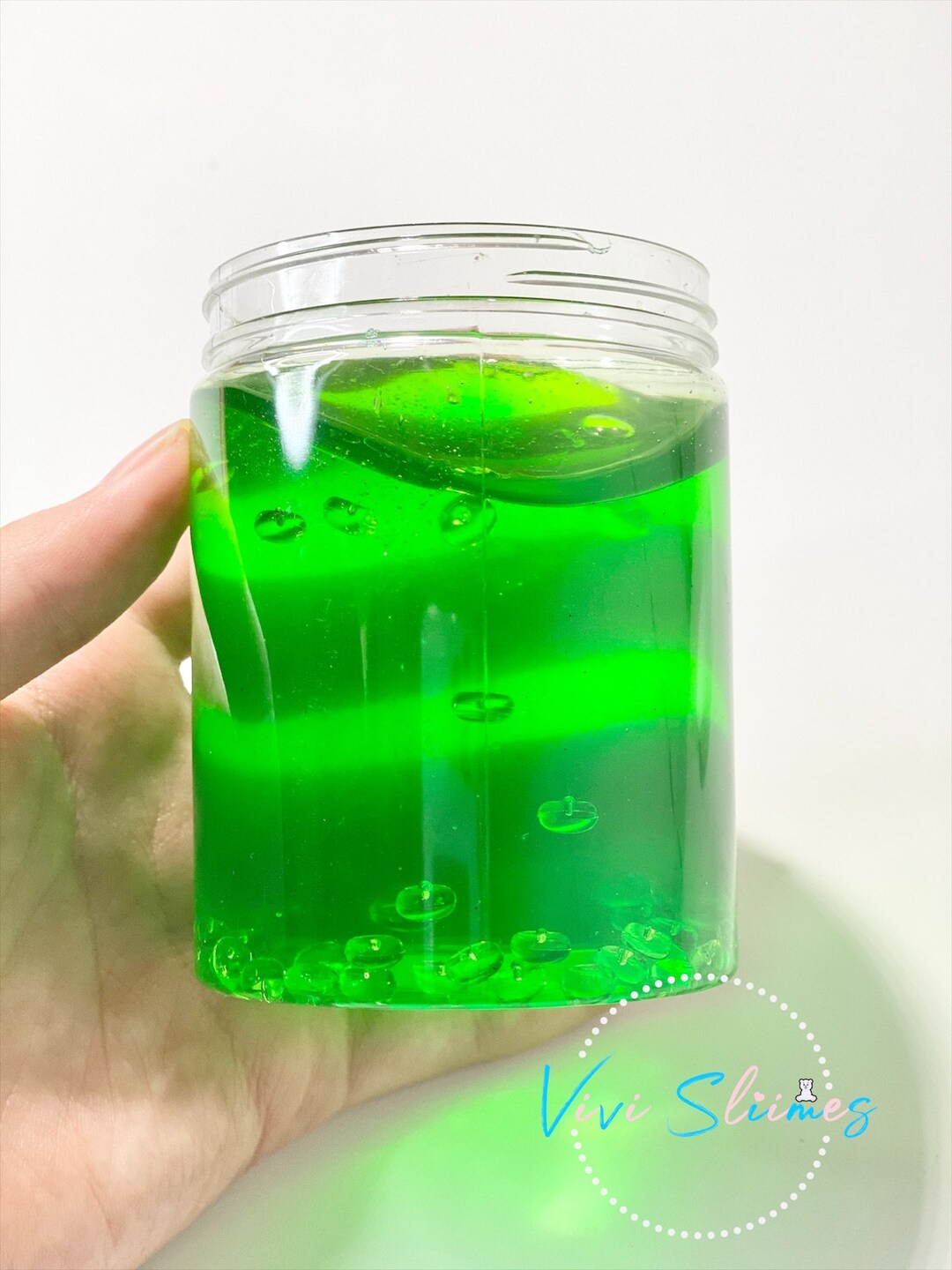 8oz Tropical Kiwi Slime Clear Slime Tropical Scented - Etsy