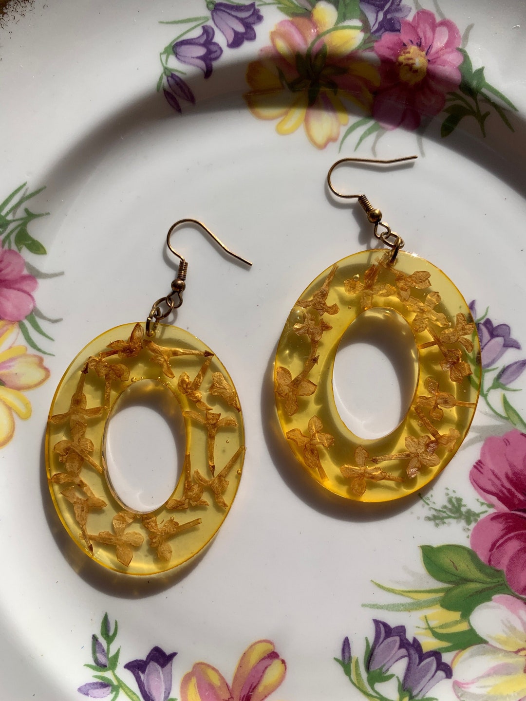 THE AMBER COLLECTION (confetti Crushed Real Flower Petal Shape Amber ...