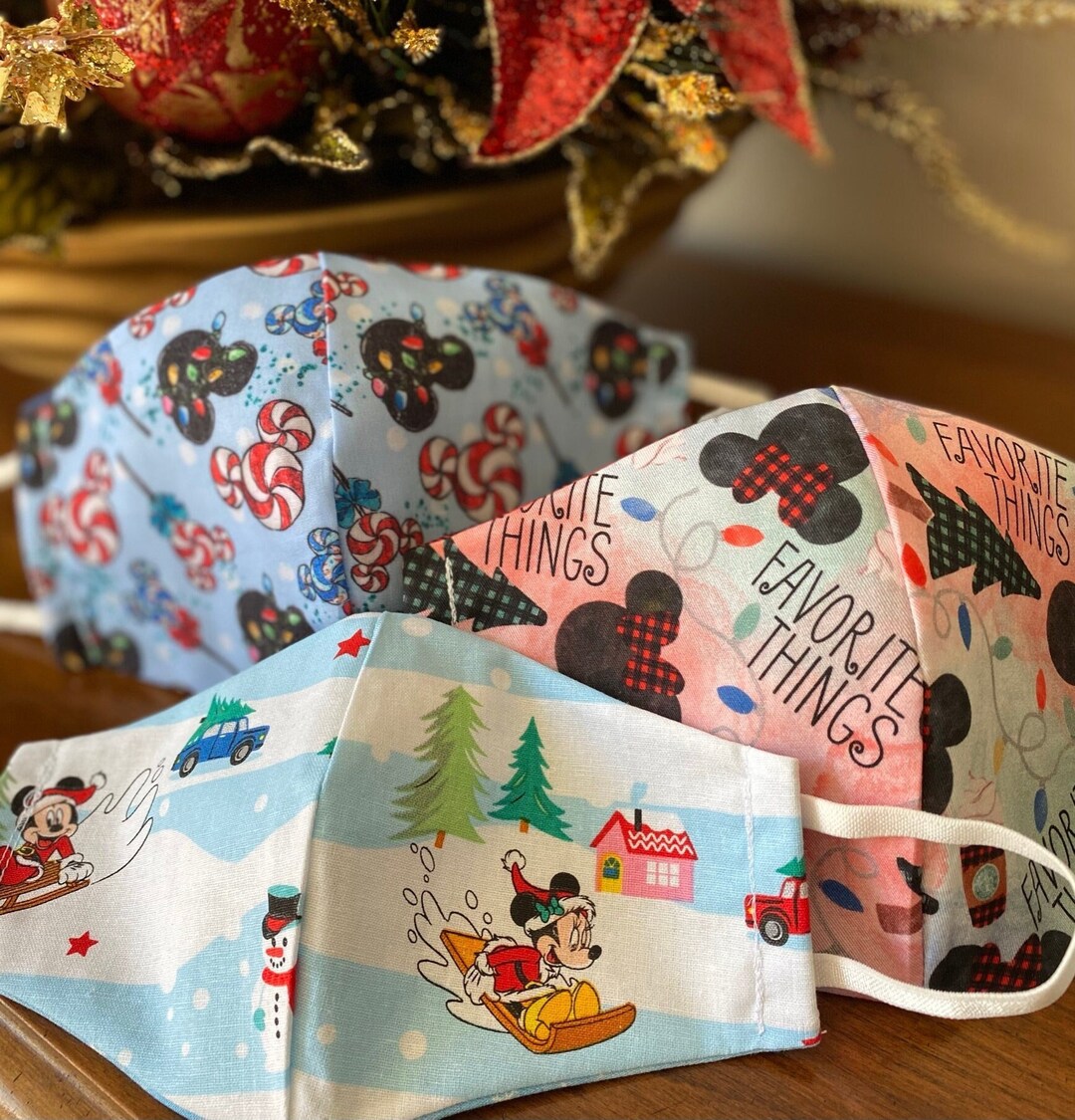 Disney Peppermint Mickey Mask, Disney Christmas Masks, Home Alone Mask ...