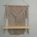 Macrame Wall Shelf, Macrame Display Shelf, Floating Shelf, Bohemian ...