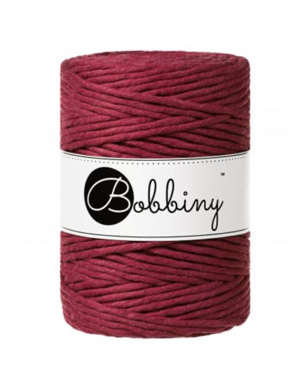 5mm Wine Red Single Strand Macrame Cord, Bobbiny - Macrame Cord, Soft ...
