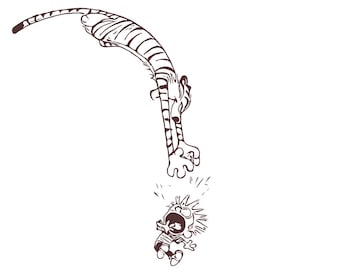 Calvin Hobbes Svg - Etsy