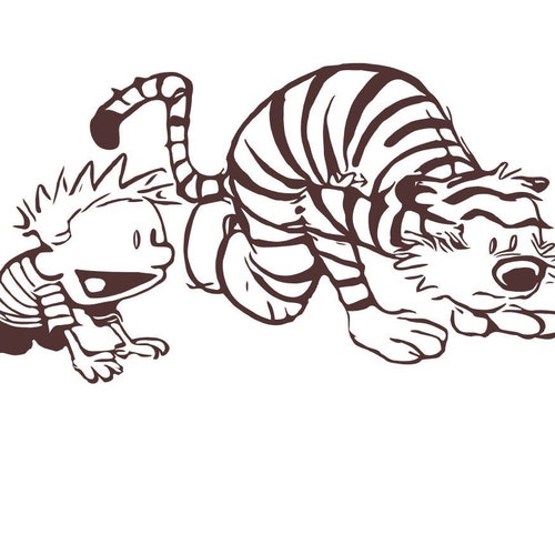 Calvin and Hobbes Pounce SVG File for Cricut/silhouette - Etsy Israel