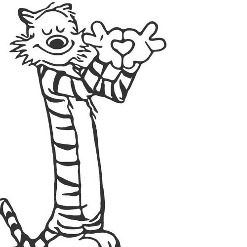 Calvin and Hobbes Pounce SVG File for Cricut/silhouette - Etsy Israel