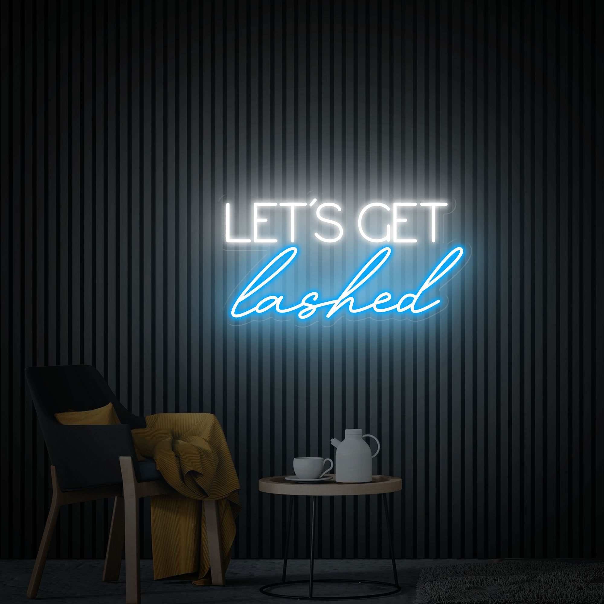 Let's Get Lashed Neon Sign, Beauty Salon Decor, Custom Neon Sign, Lash ...