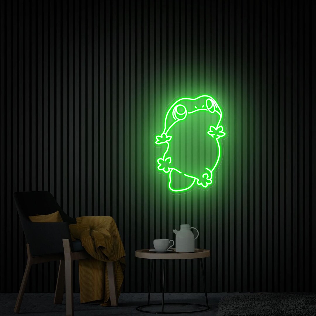 Gecko Neon Sign, Cute Gecko Led Light Sign, Room Wall Art Decor, Kid ...