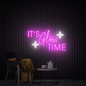 It's Glow Time Neon Sign, Botox Sign, Led Light Sign for Beauty Salon ...
