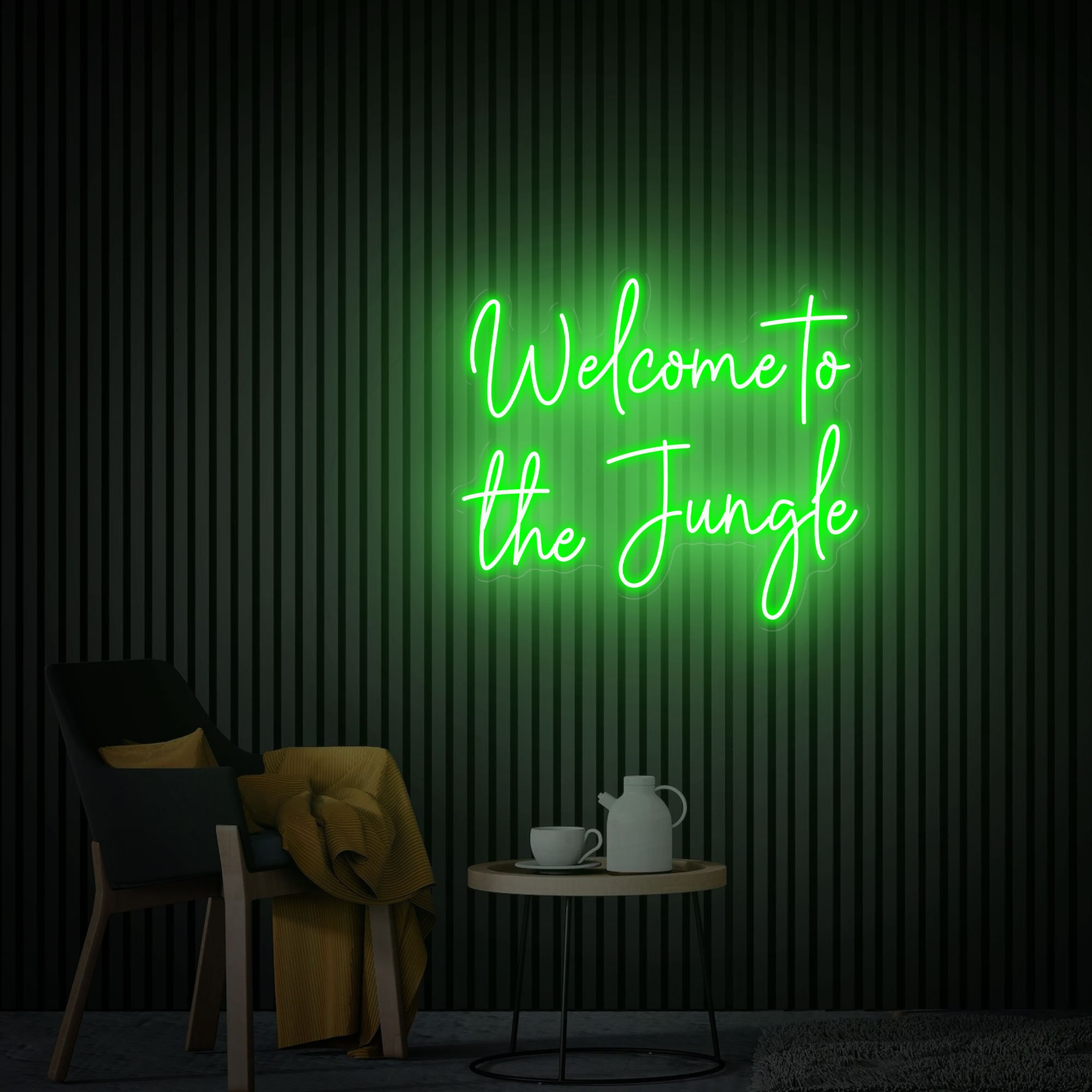 Welcome to the Jungle Neon Sign Custom Led Sign Room Wall Art Man Cave ...