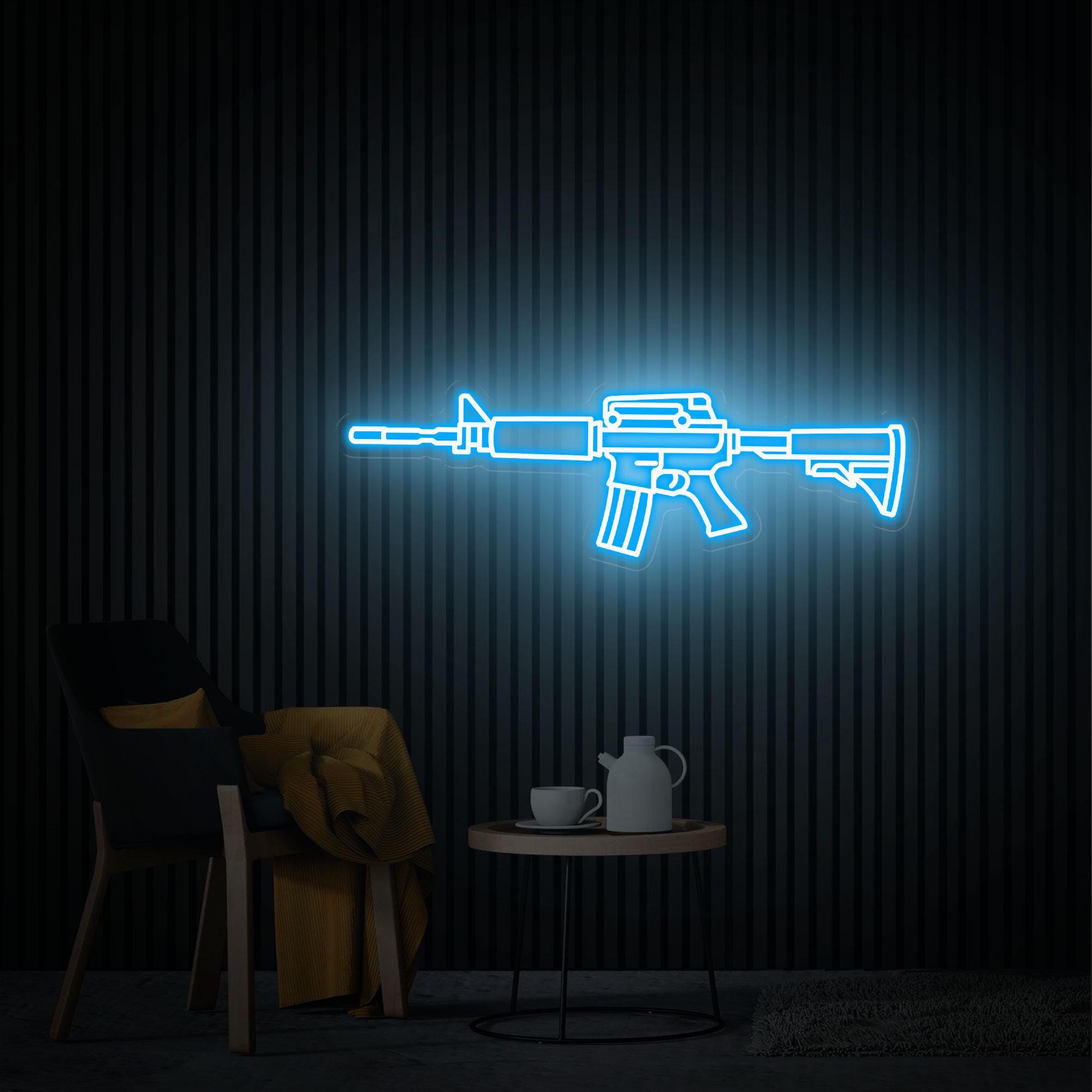 M4A1 Neon Sign, M4 Led Sign, Rifle Neon Sign, Custom Gun Neon Sign ...
