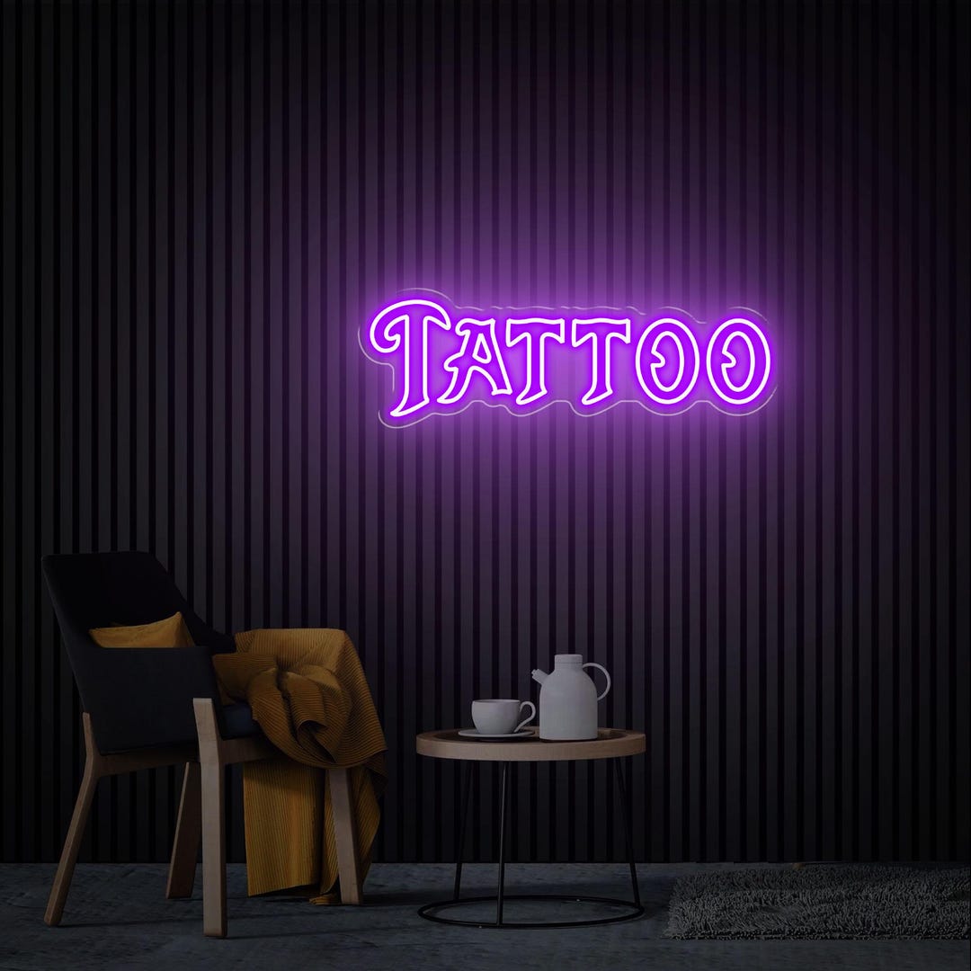 Tattoo Neon Sign, Tattoo Room Sign, Custom Neon Sign for Tattoo Shop ...