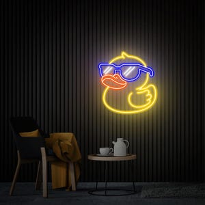 Rubber Duck Neon Sign, Rubber Duck Decor, Custom Duck Neon Sign, Cute ...