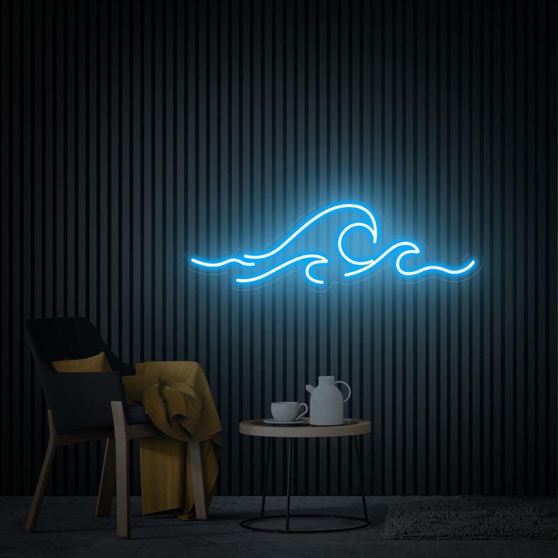 Wave Neon Sign - Etsy